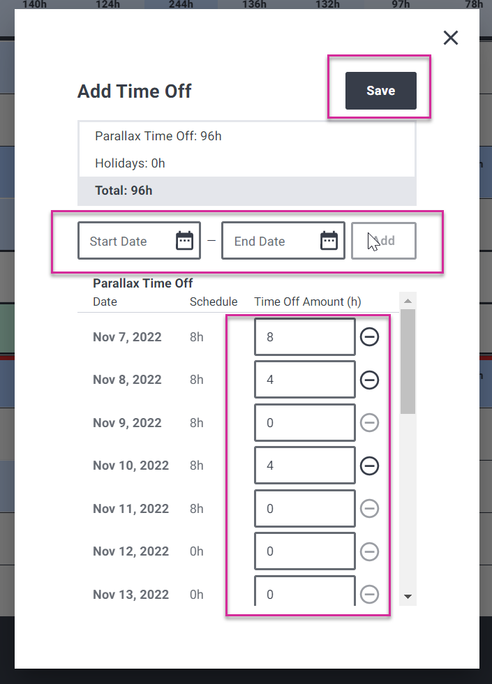 Assignments View Overview – Parallax