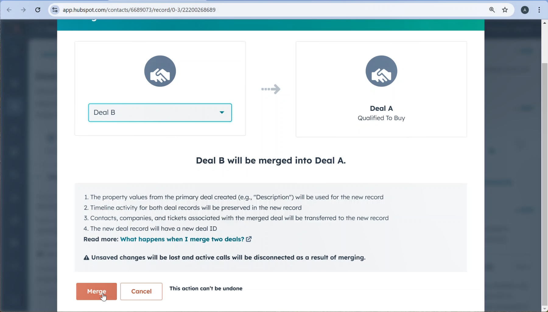 Hubspot Deal Merges – Parallax