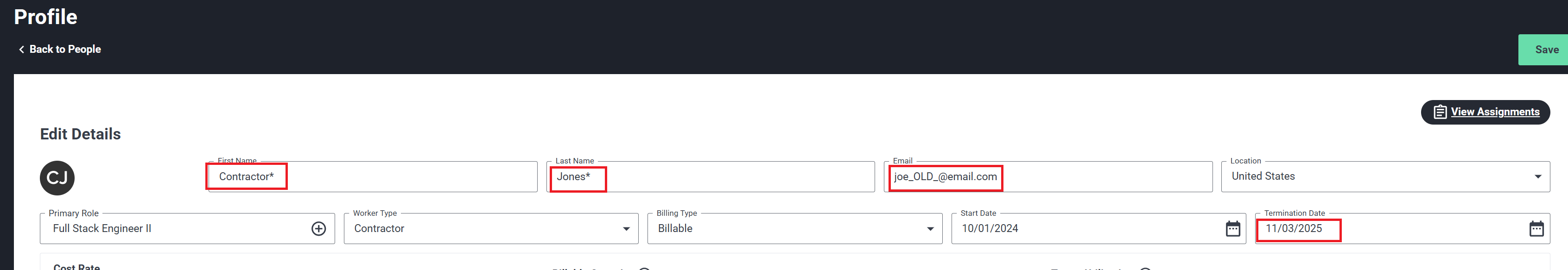 Contractor Management – Parallax